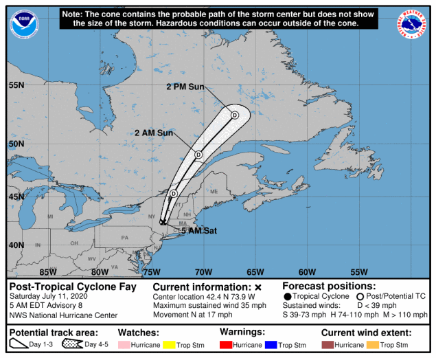 Post-Tropical Cyclone Fay - Florida Tropical Weather Forecast and ...