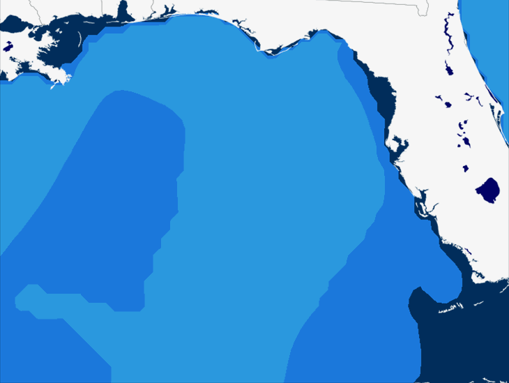 West Florida Swell Period Forecast and Gulf of Mexico Wave Model